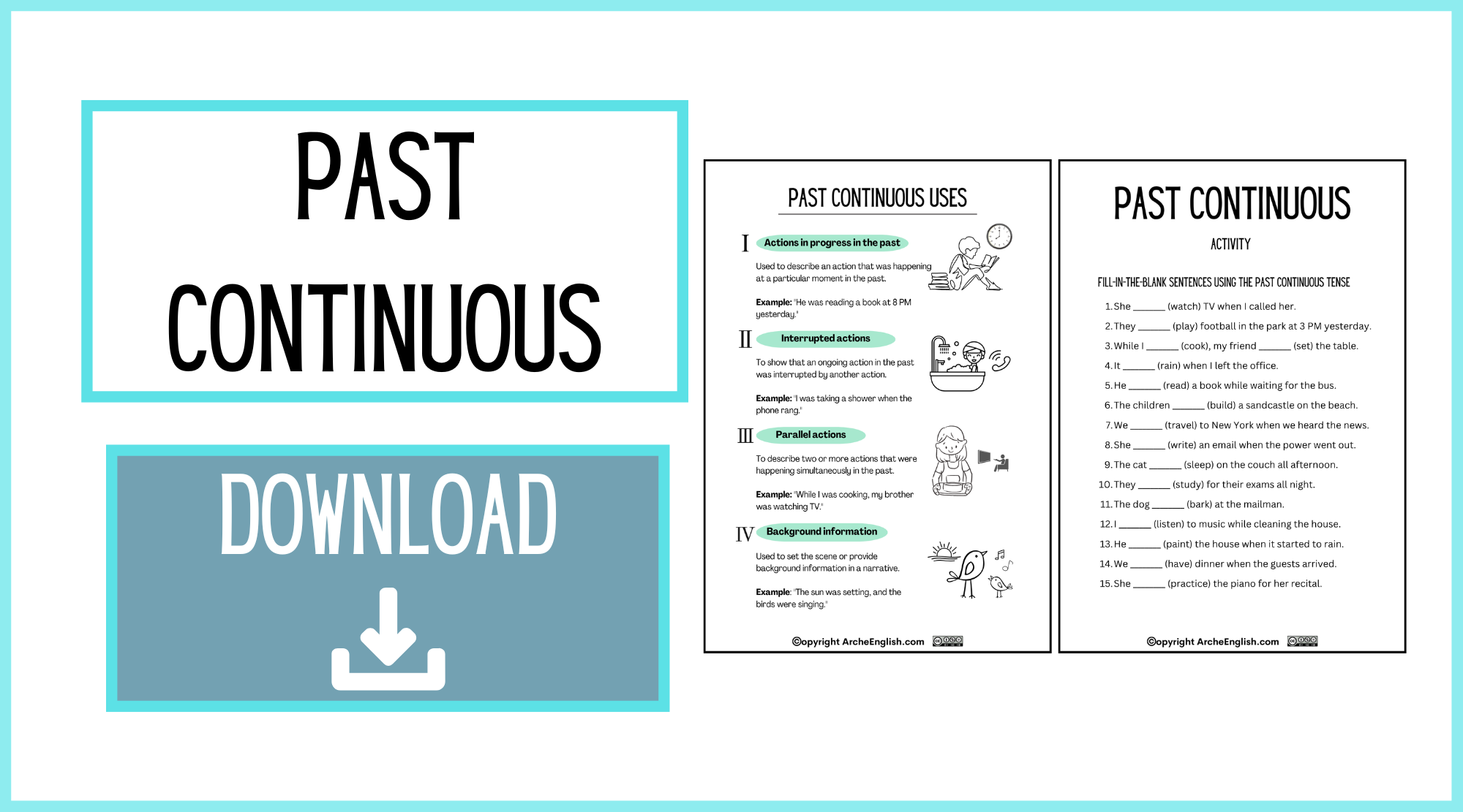PAST CONTINUOUS - Arche English